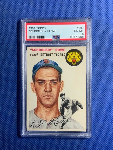 1954 Topps Schoolboy Rowe #197 *Tigers* PSA 6 EX-MT | eBay