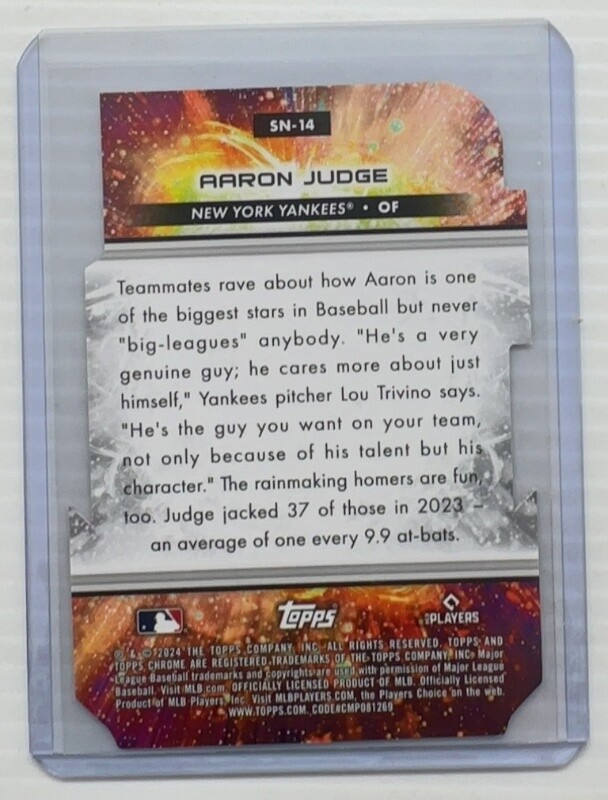 2024 Topps Chrome Cosmic Aaron Judge Stella Nova #SN-14 Yankees | eBay