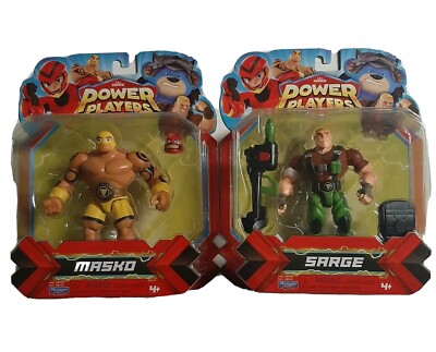 Lot of 2 Power Players Figure 2019 Playmates Masko and Sarge | eBay ...