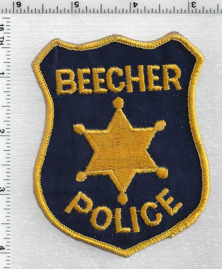 Beecher Police (Illinois) 3rd Issue Shoulder Patch | eBay
