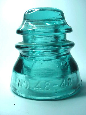 INSULATOR RARE CD 154 NO 48-40 AQUA ONLY ONE KNOWN IN THIS CD | eBay