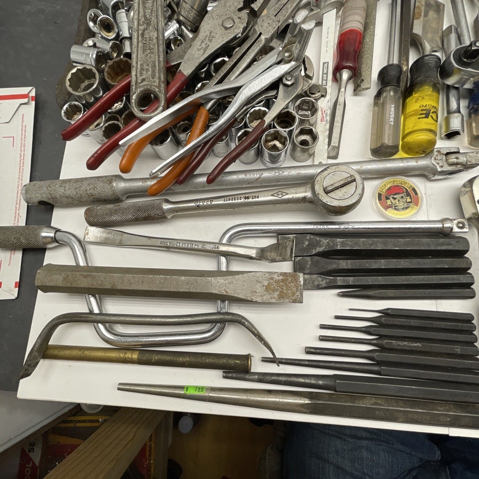 Massive Mechanic Tool Lot Snap-on Craftsman Mac SK Tools Ratchets ...