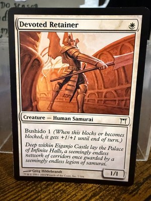 MTG Magic the Gathering Champions of Kamigawa Devoted Retainer 281 | eBay