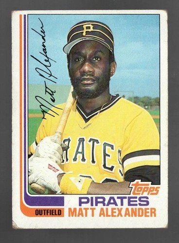 1982 Topps Matt Alexander Pittsburgh Pirates #528 Poor | eBay