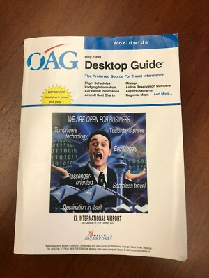 OAG Worldwide Desktop Flight Guide May 1999 | eBay