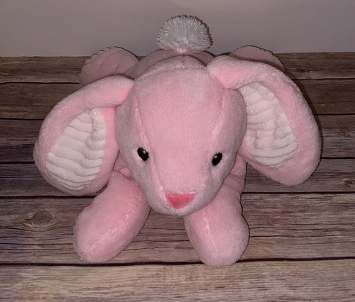 Spark Create Imagine Pink Plush Rabbit Bunny Lovey Rattle Crinkle Baby ...