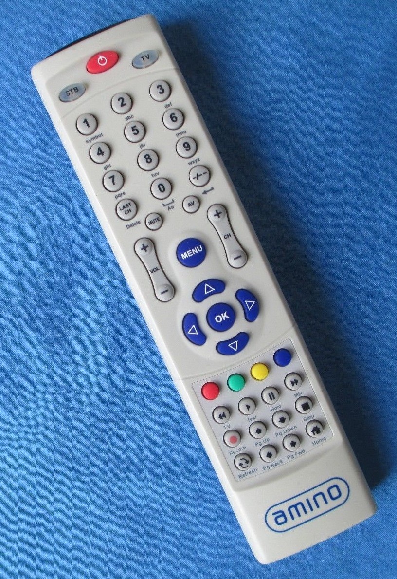 Genuine Original Amino TZ-RC43B-15 TV SET TOP remote Control Tested and ...
