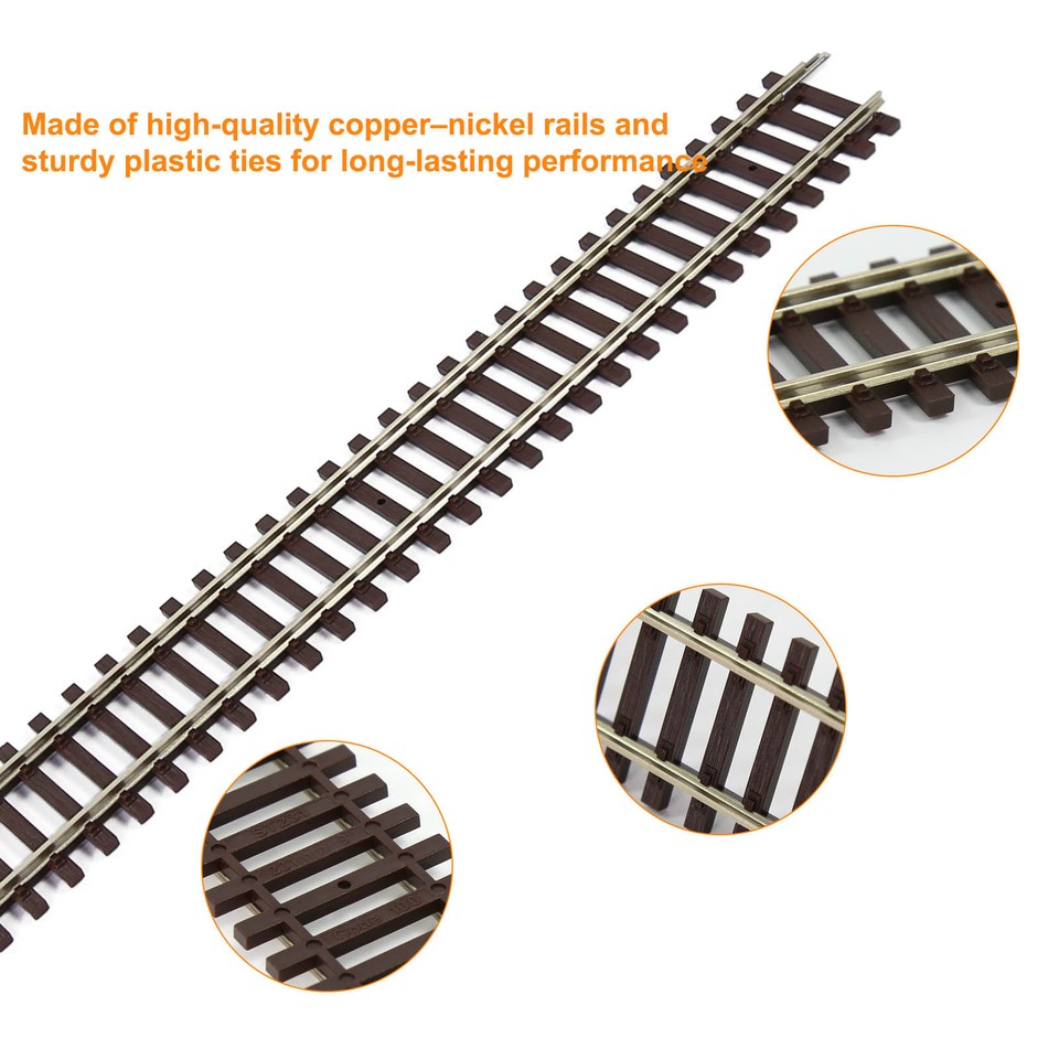 Evemodel HO Scale Code 100 9" Straight Track Copper-Nickel Rail with ...