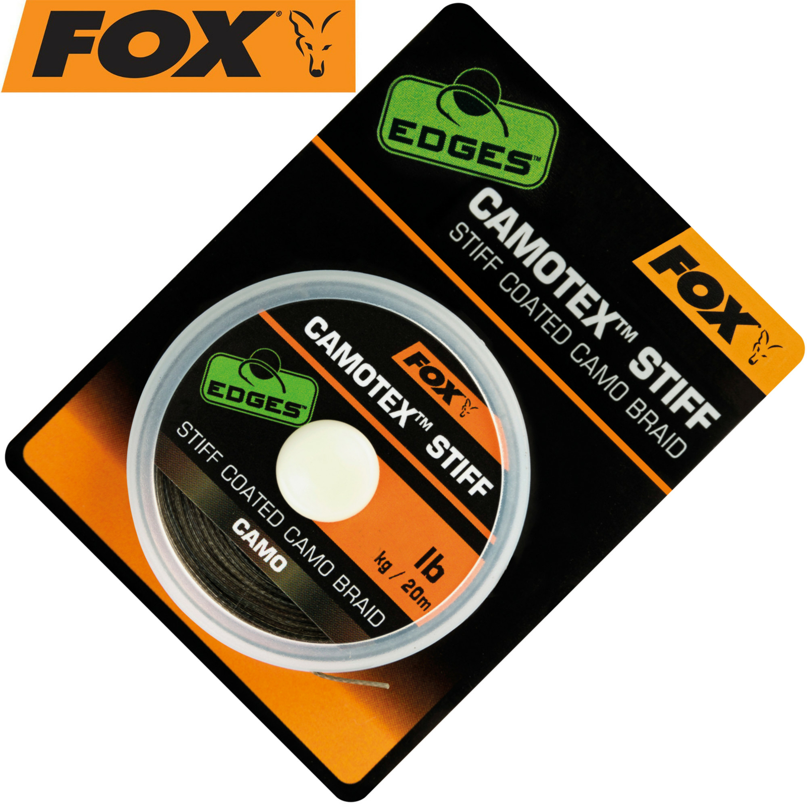Fox Camotex Stiff Coated Camo Braid 20m - Vorfachmaterial Vorfach | eBay.de