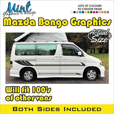 Mazda Bongo Camper Side Stripes Decals Aero Stickers Van Graphics FREE ...