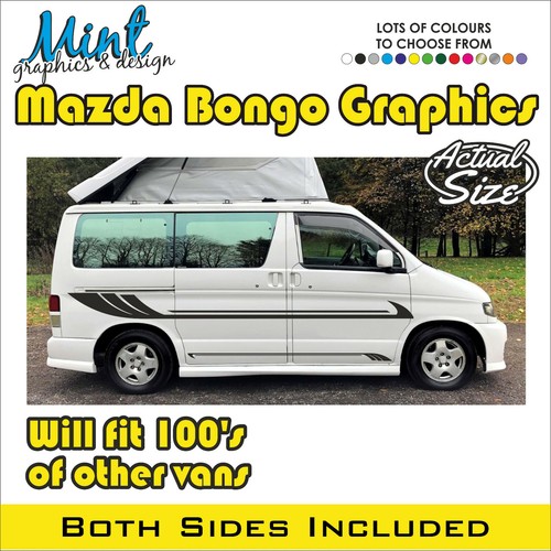 Mazda Bongo Camper Side Stripes Decals Aero Stickers Van Graphics FREE ...