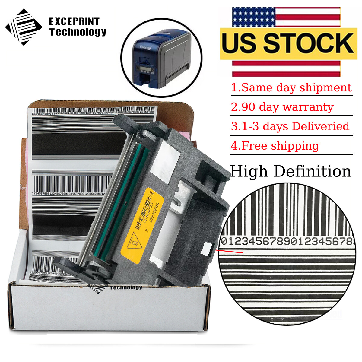 Printhead for Datacard SD260 SD360 SD460 Card 546504-999 546504-001 USA ...