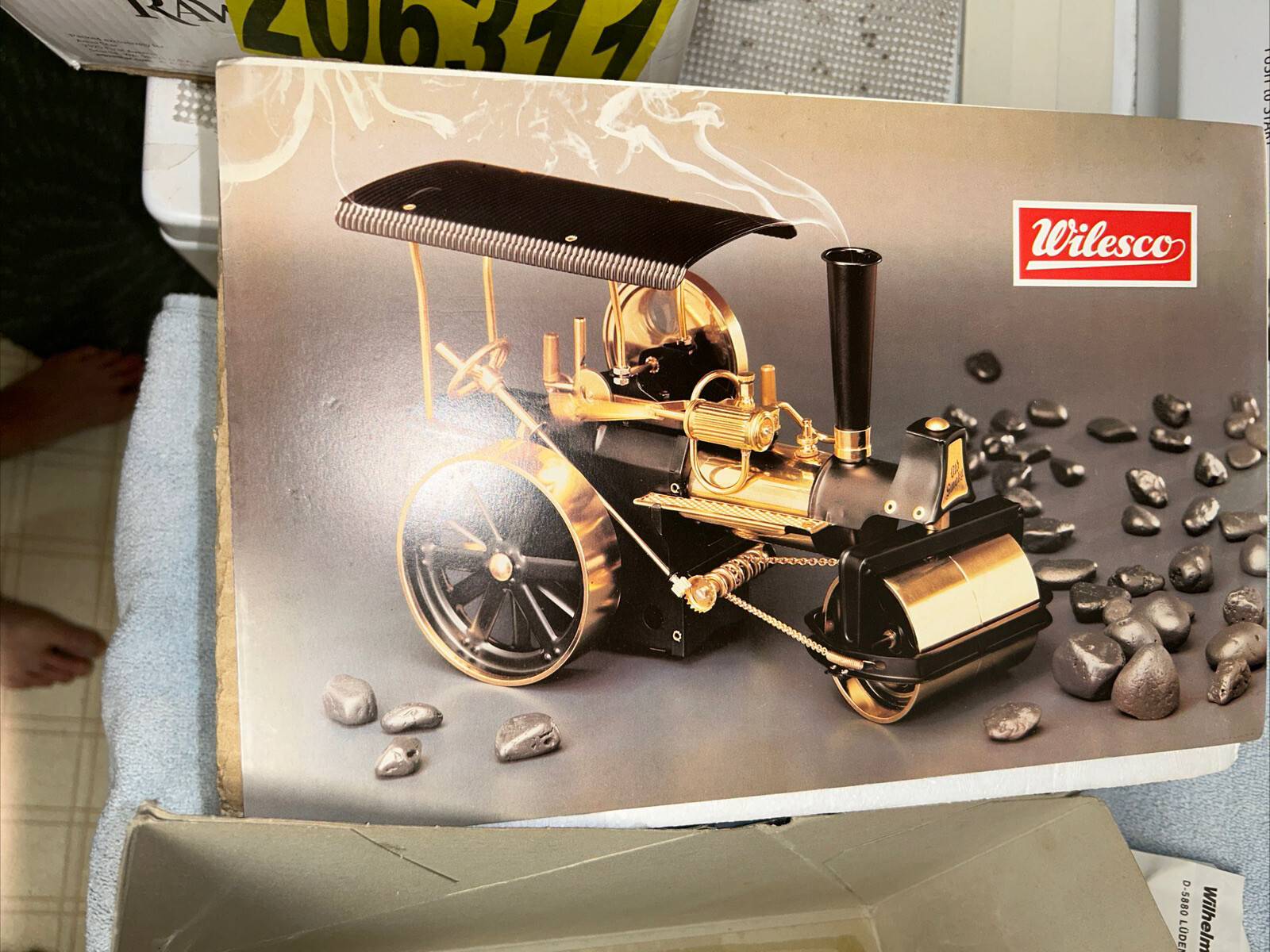 Wilesco Hobby technik Steam Roller Traction Engine D36 Brass In the Box ...