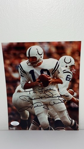 Johnny Unitas Signed Autographed 8x10 Color Photo with COA JSA Colts ...