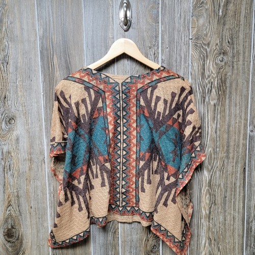 Western Aztec Native American Cropped Tunic Shirt Womens S Gossip Girl ...