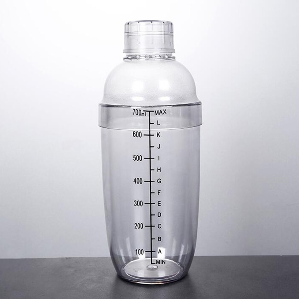 Shaker Glass Cup Transparent Mixer Bottle Insulated Freeze Proof | eBay