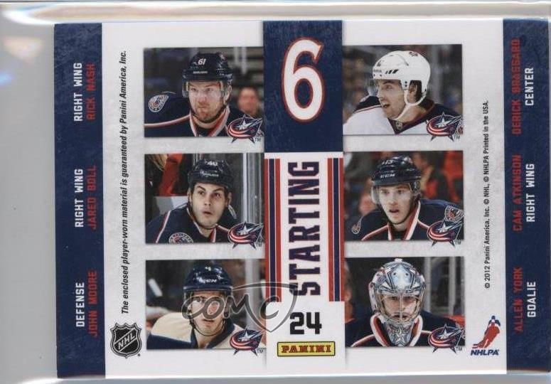 2011-12 Rookie Anthology Pinnacle Starting 6 Materials Jared Boll Allen ...