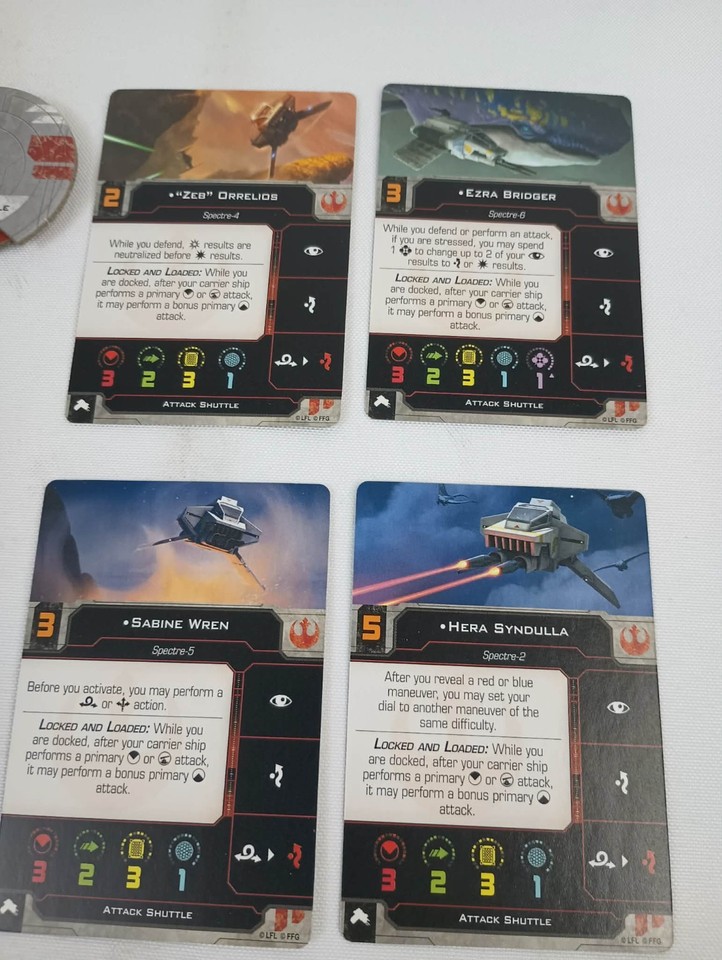 Star Wars X-wing Miniatures 2nd edition Phantom Attack Shuttle 2.0 ...