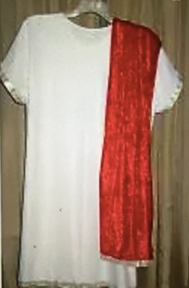 Julius Caesar / Marc Anthony Roman Costume Toga Robe-NEW-36”chest - 2 ...