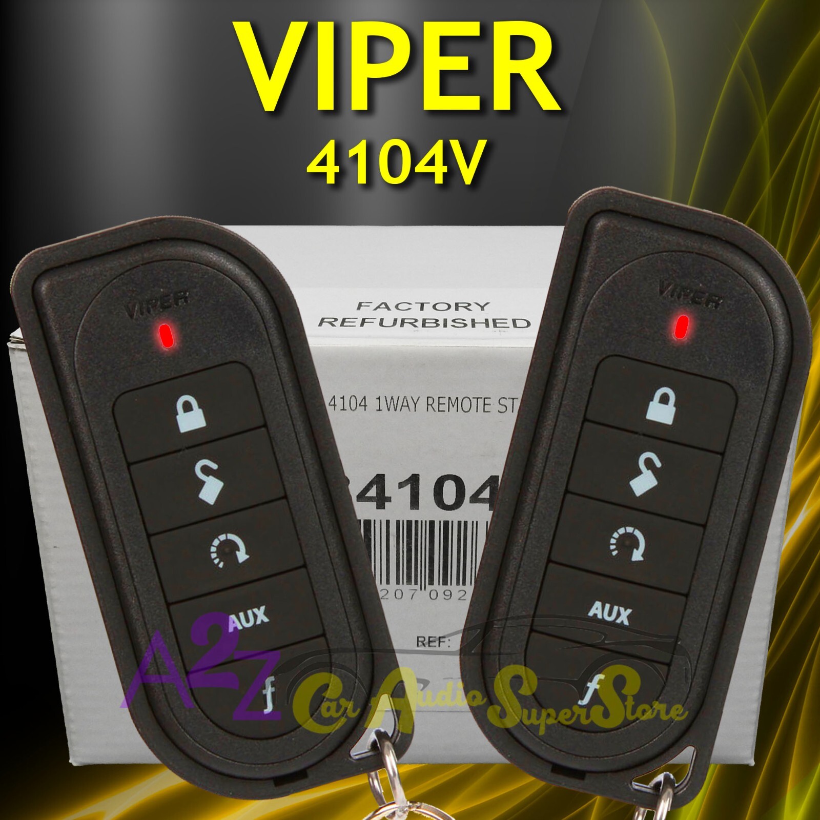 REFURBISHED VIPER 4104V REMOTE START SYSTEM WITH KEYLESS ENTRY AND TWO ...