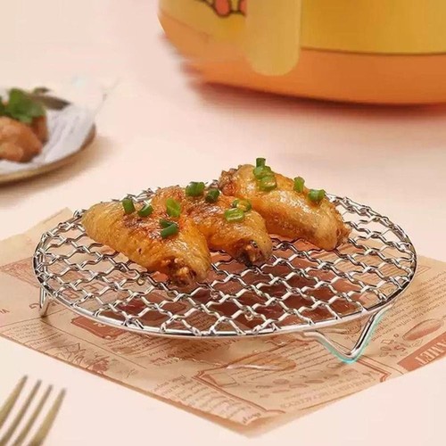 Stackable Air Fryer Rack Round Cooling Rack Home Kitchen Oven Steamer ...