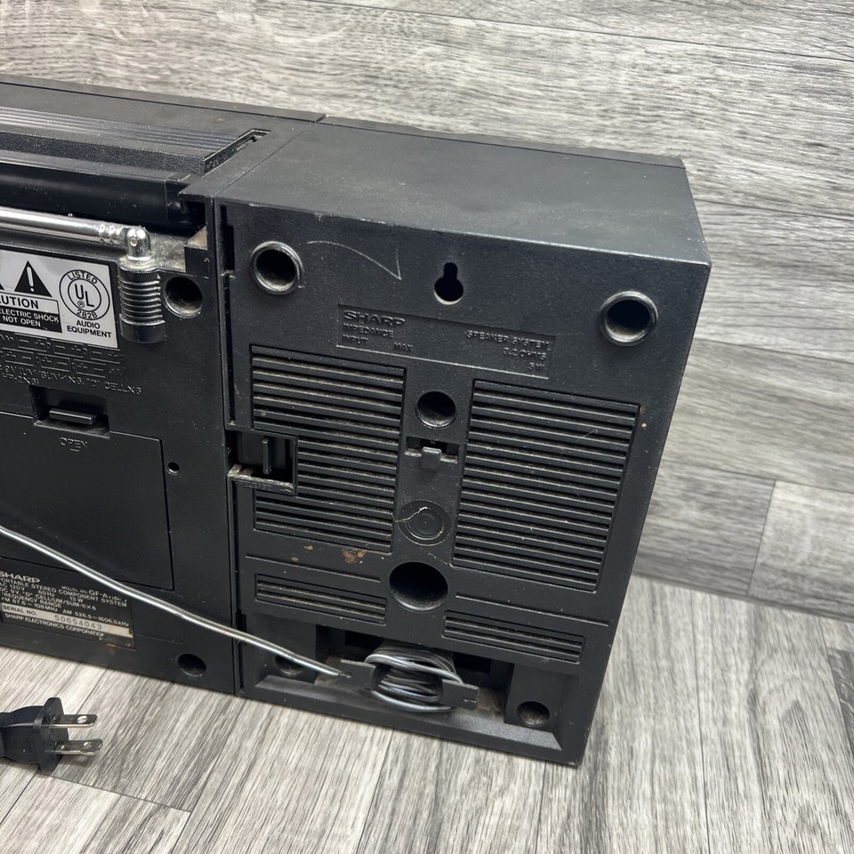 Retro Vintage Sharp GF-A1 Portable Stereo Component Boombox Ghetto Blaster *READ | eBay