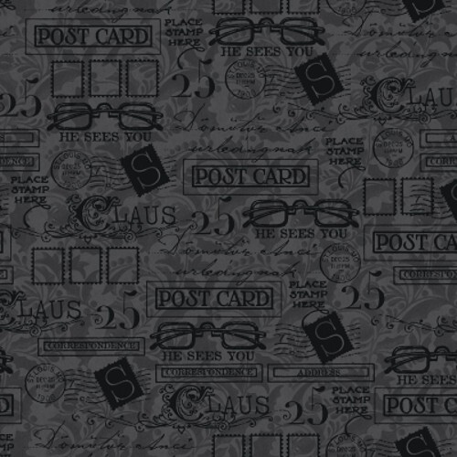 Riley Blake Nicholas by J. Wecker Frisch C12343 Black Greetings Blender ...