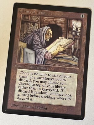 Magic the Gathering MTG Beta Library of Leng LP+ (Beta Bob) | eBay