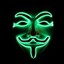 LED Halloween Mask Vendetta Light Up ANONYMOUS MASK Guy Fawkes Mask LED ...