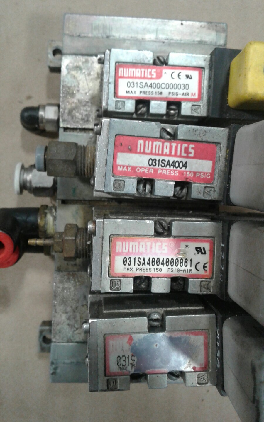 Numatics Solenoid Valves with block 031SA400C000030 24VDC 6 Watts ...