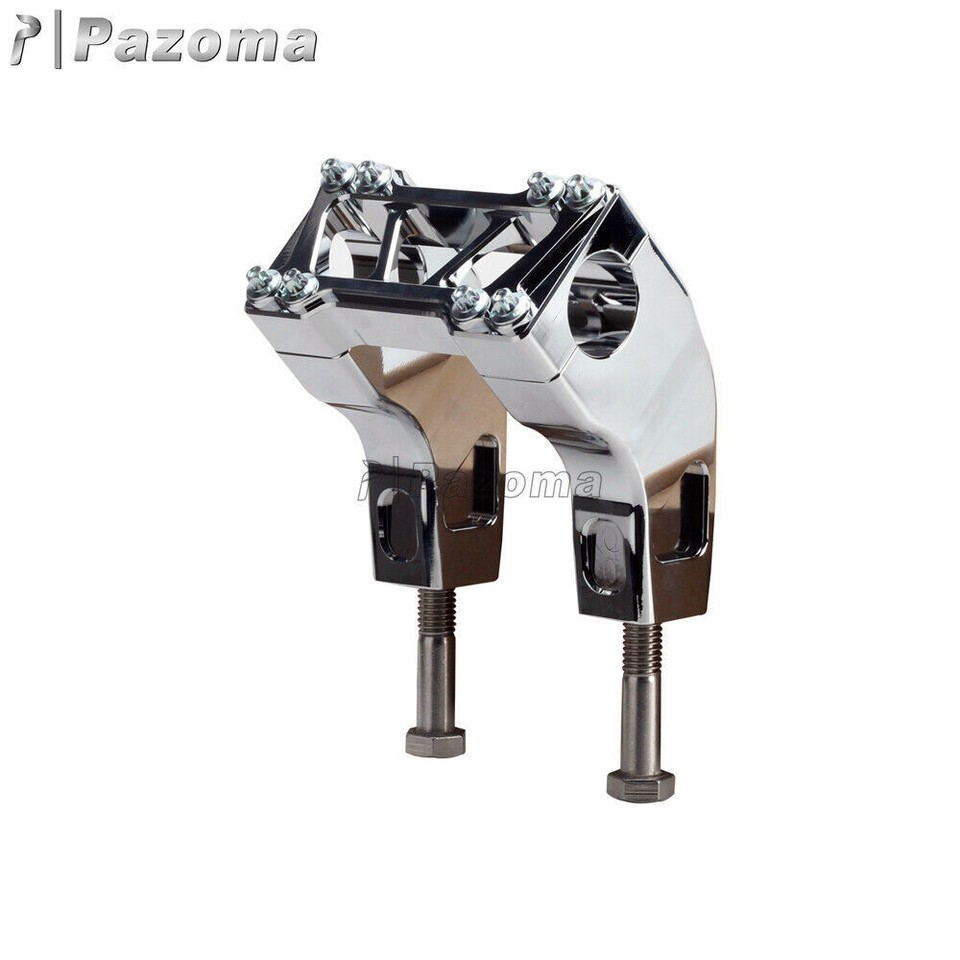 For Harley Sportster 4" 6" 8" 10" 12" 14" Curved Handlebar Bar Riser ...