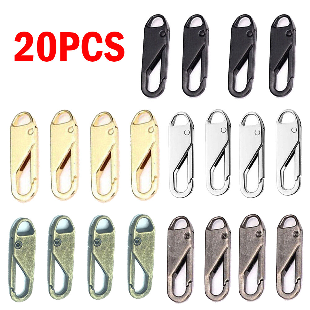 20 PCS Zipper Fixer Repair Pull Tab Instant Kit Bags Zipper Pull ...