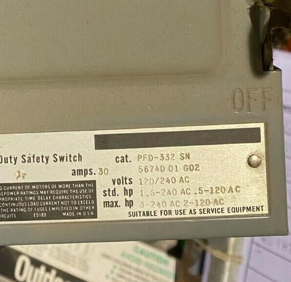 ZINSCO 30A General Duty FUSE BOX Safety DISCONNECT SWITCH 120/240V NEW ...