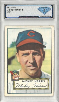 1952 Topps MICKEY HARRIS #207 💎 DSG 4 VG/EX | eBay