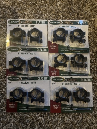 Weaver Rings Classic 1" Medium Matte Fits Up To 40MM OBJ Lens 49196 ...