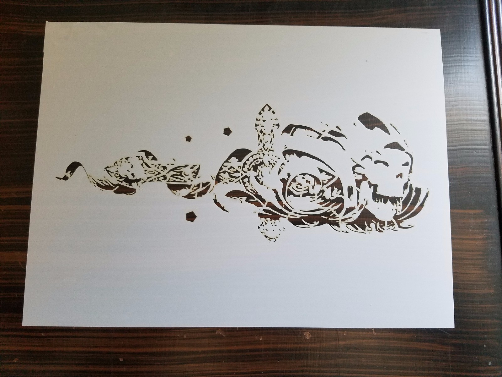 EURO 8 STAGE MULTILAYER STEP BY STEP AIRBRUSH SKULL STENCIL TEMPLATE ...