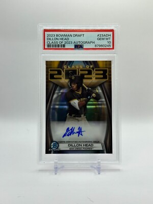 2023 Bowman Draft Baseball Dillon Head 1st Class of 2023 PSA 10 | eBay
