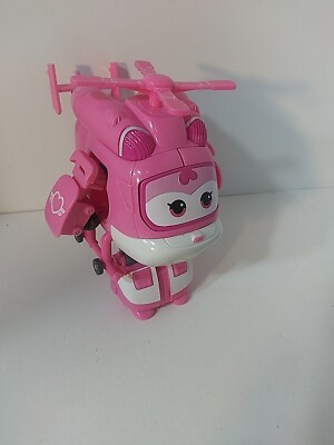 Super Wings Transforming Helicopter Pink Mini Figure Dizzy Transforming ...