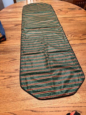 Longaberger Table Runner - Imperial Stripe/Traditional Holly - Pre ...