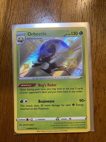 Orbeetle Shiny Shining Fates sv09/122 Pokémon | eBay