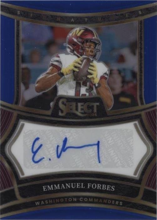 2024 Panini Select - Signatures Emmanuel Forbes #SP-EFS Blue Prizm /149 ...