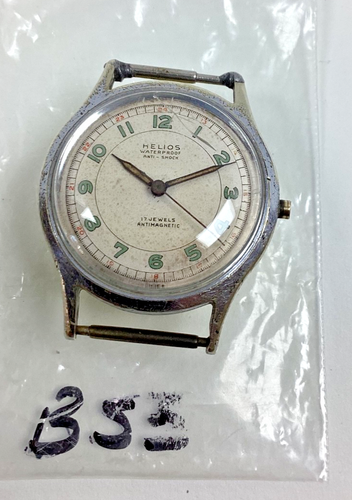 Vintage Helios 17 Jewel Military WWII Era Watch Cal 450 Runs Spares ...