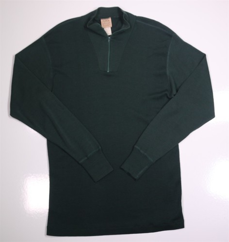 Filson Men's Long Johns Zip Neck Top Alaskan Smooth Wool Pullover XL ...