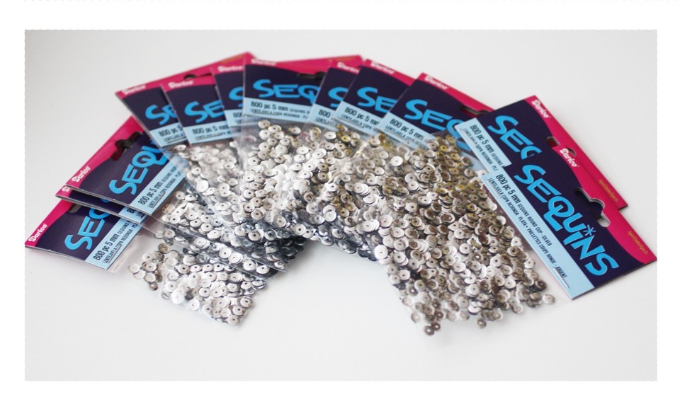 5mm Cup Sequins Wholesale Bulk Lot - 12 packs - 800 sequins per pk | eBay