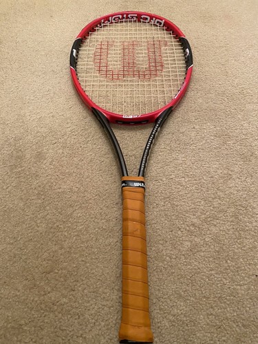 Used Roger Federer 2014 Wilson Pro Staff RF97 V10 Autograph 4 1/4 RED ...