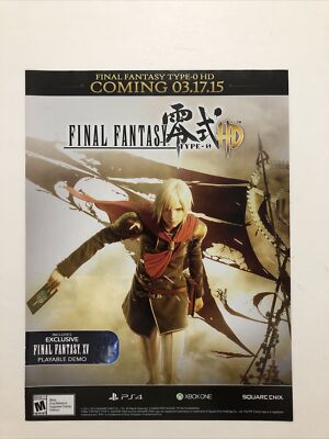 Final Fantasy Type-0 HD Video Game Print Ad | eBay