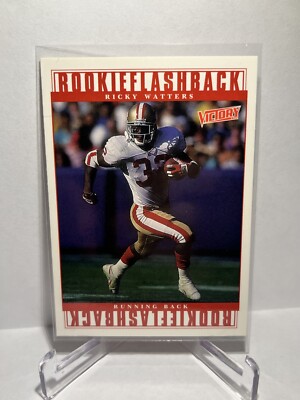 1999 Upper Deck Victory Football Card #370 Ricky Watters Rookie ...