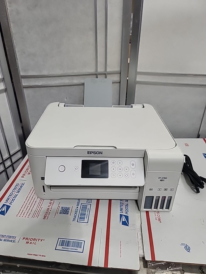 Epson EcoTank ET-2760 Supertank Color Inkjet All-in-One Printer White ...