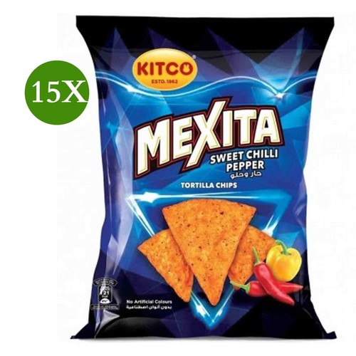 15 Pack X Kitco Mexita Chips Tortilla Sweet Chili Pepper Flavor (23 ...
