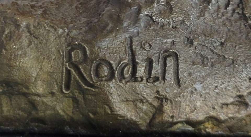 Extra Large Signed Rodin Kiss Romance Love Lovers Bronze Nude Sculpture ...